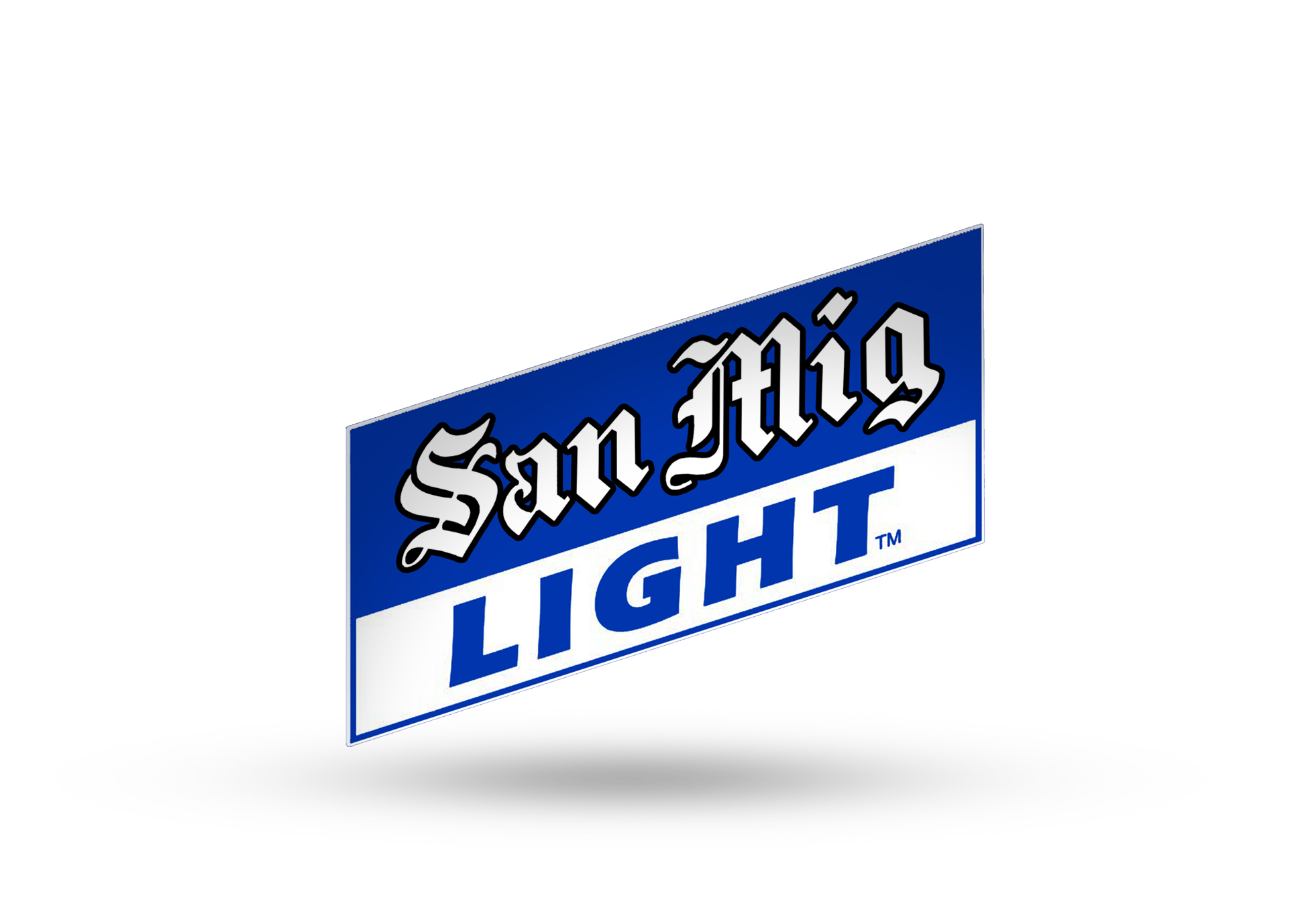 Sanmig Light Logo SAN MIG MIGUEL LIGHT BEER Acrylic LED 7 Colour Night